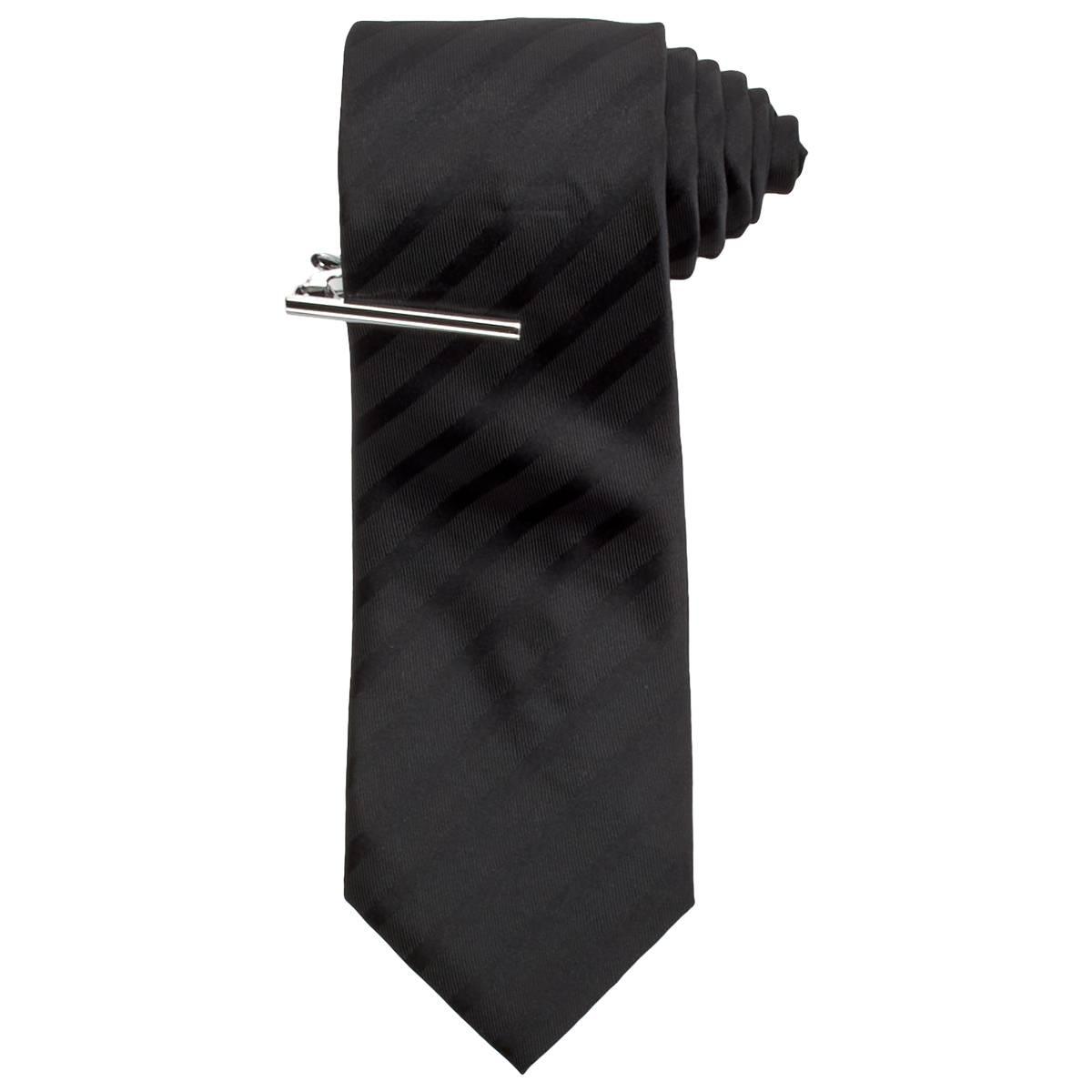 Click here for Mens Bill Blass Solid Stripe Tie & Tie Bar prices