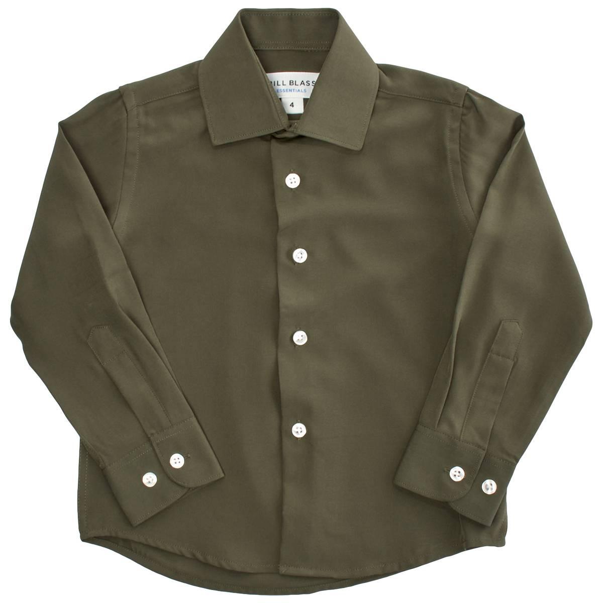 Click here for Boys (4-7) Bill Blass Dress Shirt - Dark Olive prices