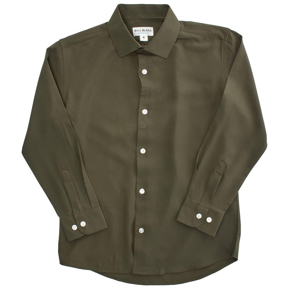 Click here for Boys (8-20) Bill Blass Dress Shirt - Dark Olive prices