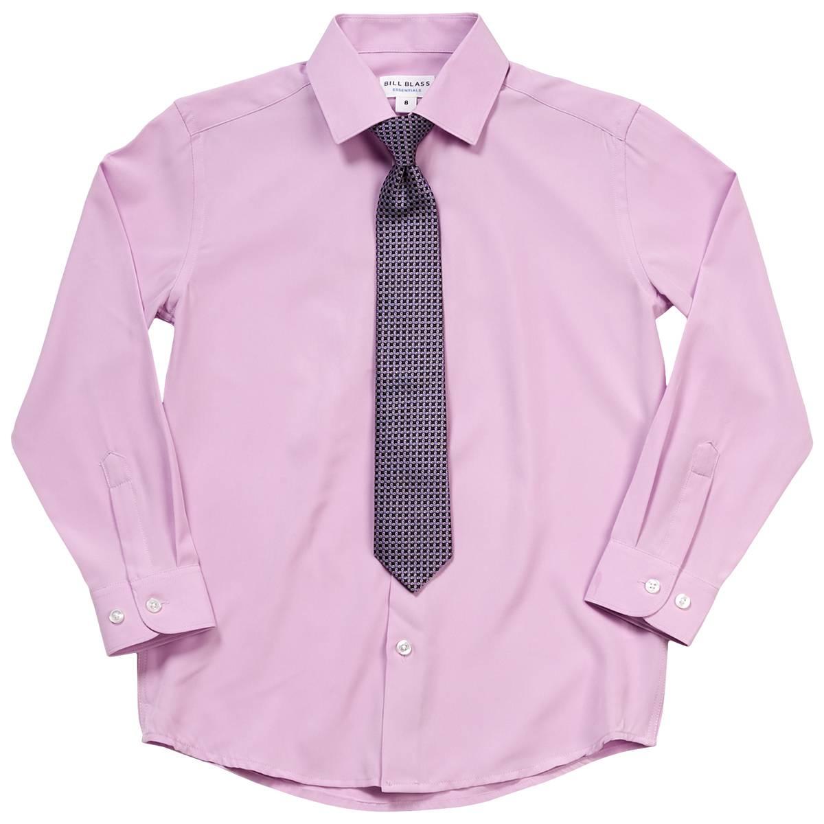 Click here for Boys (4-7) Bill Blass Dress Shirt & Tie - Orchid B... prices