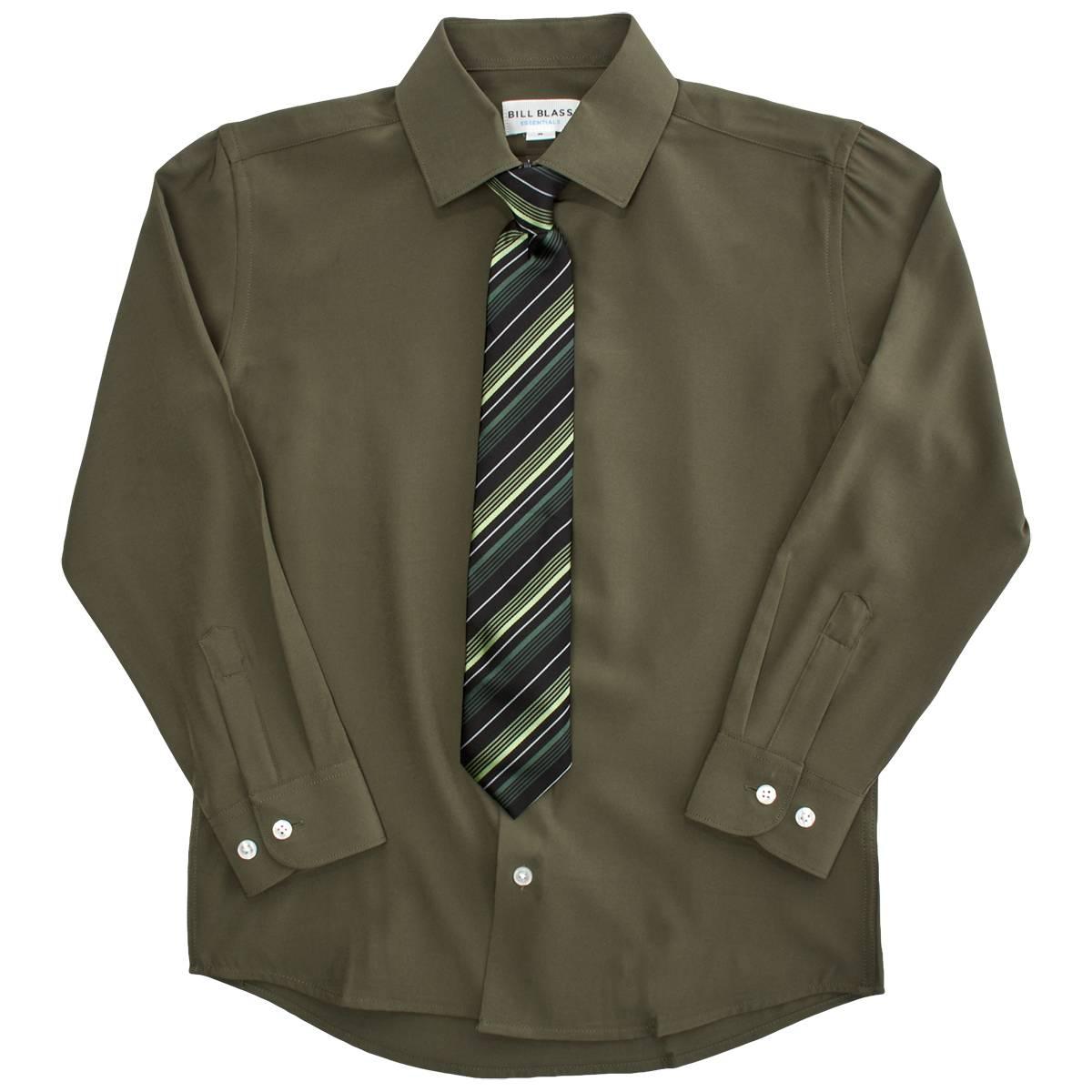 Click here for Boys (8-20) Bill Blass Dress Shirt & Tie Set - Dar... prices