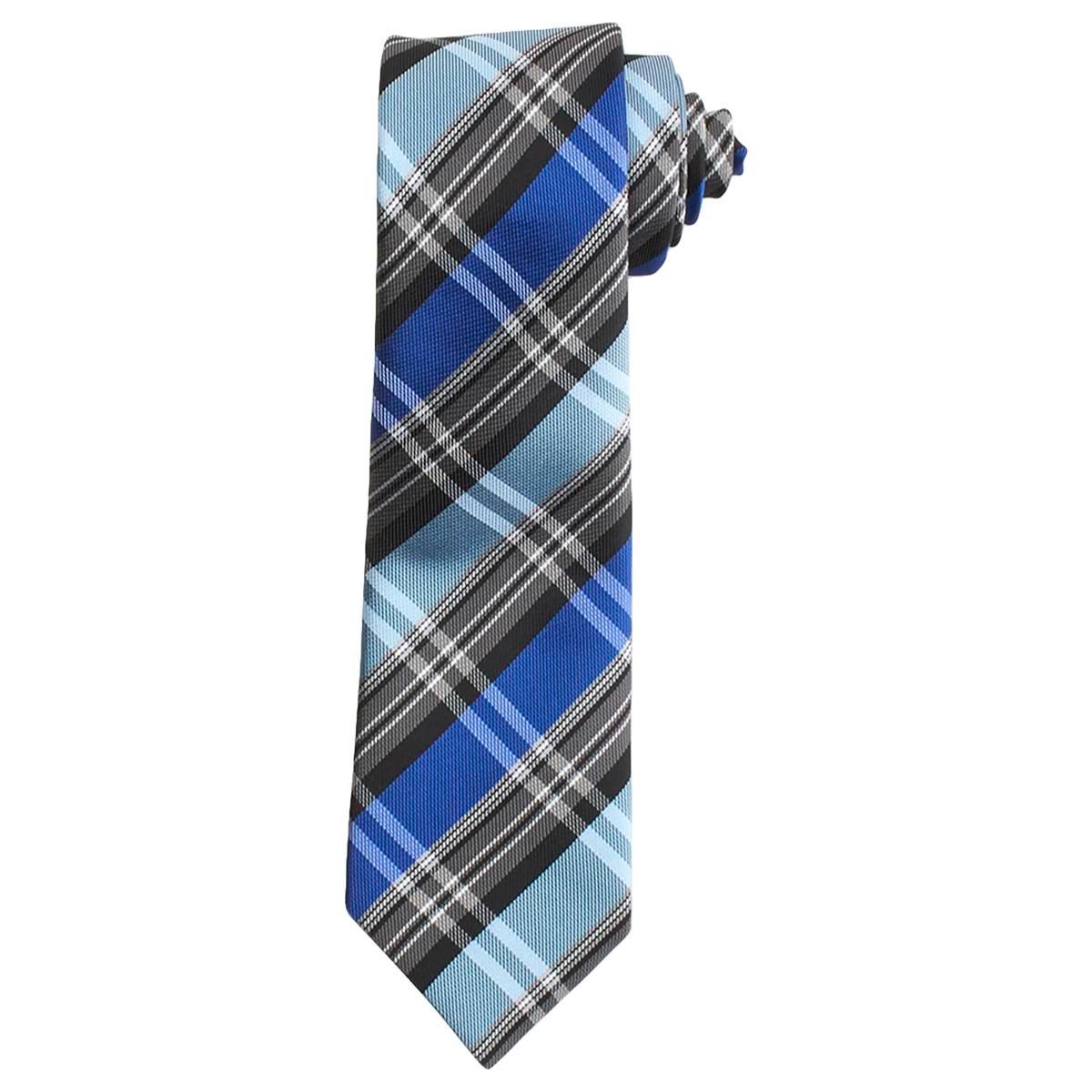 Click here for Boys Bill Blass Striped Tie - Blue/Grey prices