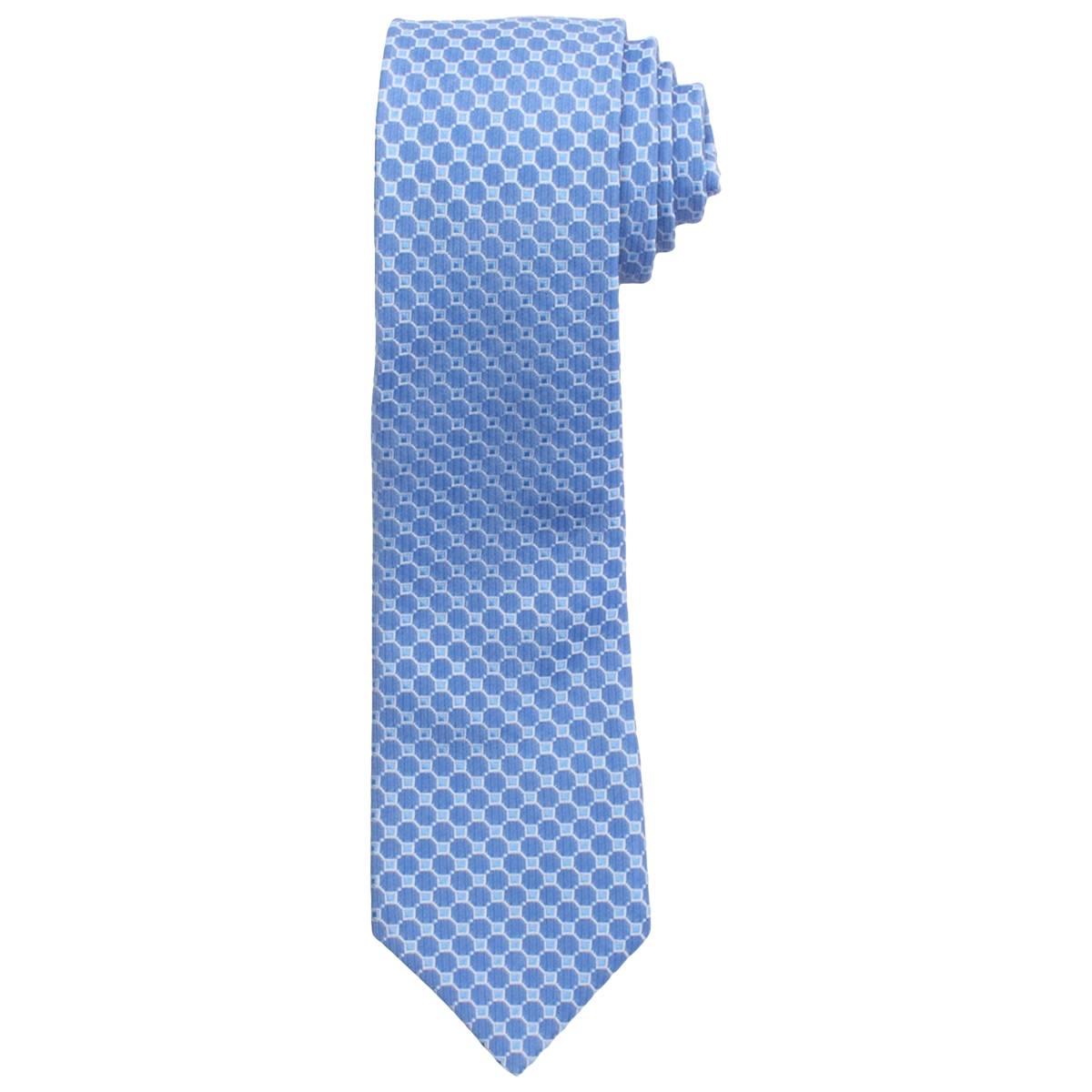 Click here for Boys Bill Blass Geometric Tie - Blue prices