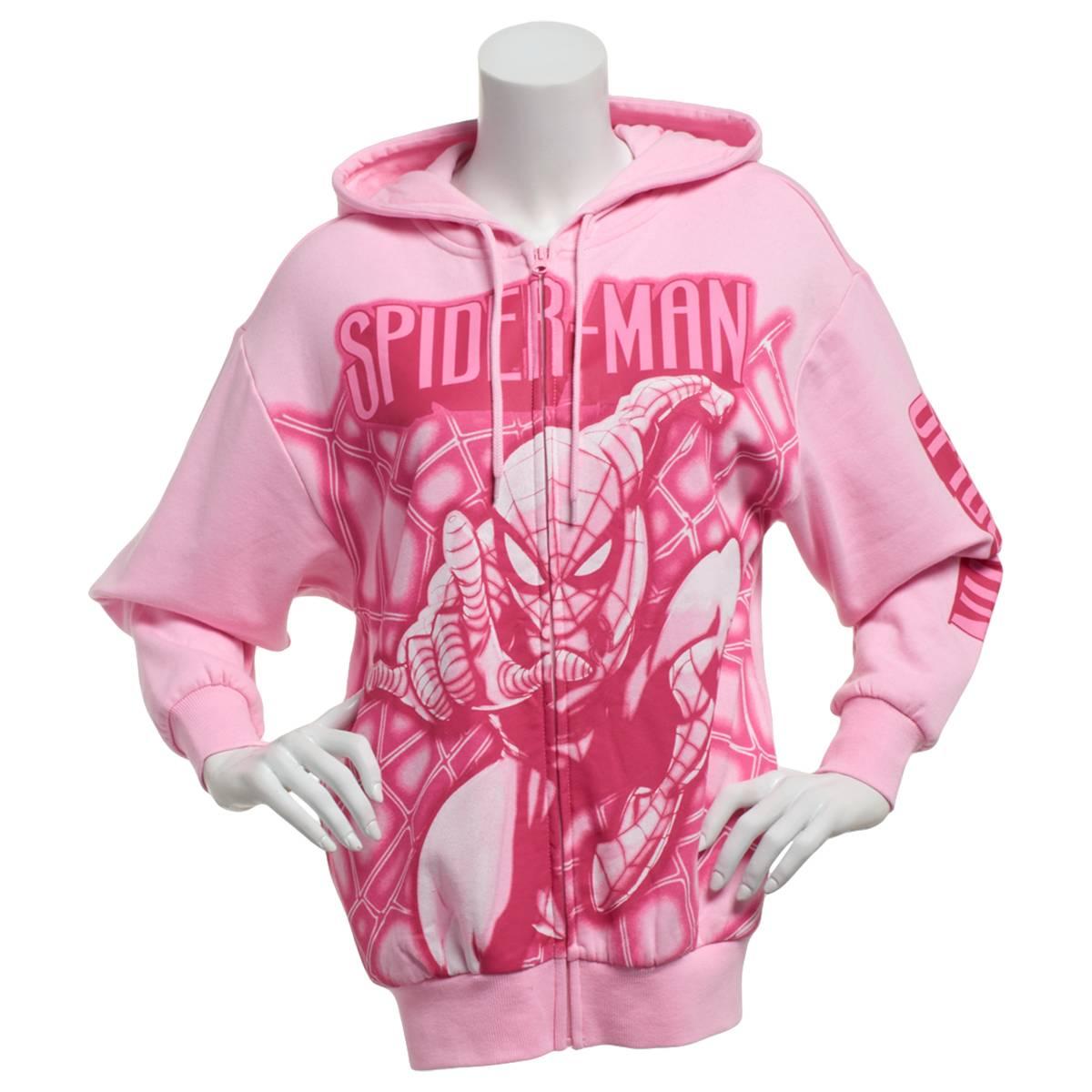 Click here for Juniors C-Life Spiderman Web Zip Up Boyfriend Hood... prices