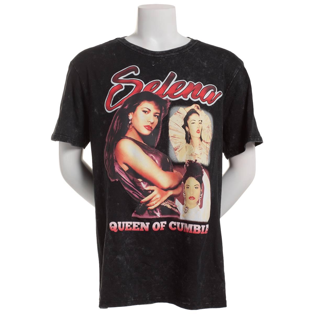 Click here for Juniors Short Sleeve Selena(R) Tour Boyfriend Grap... prices