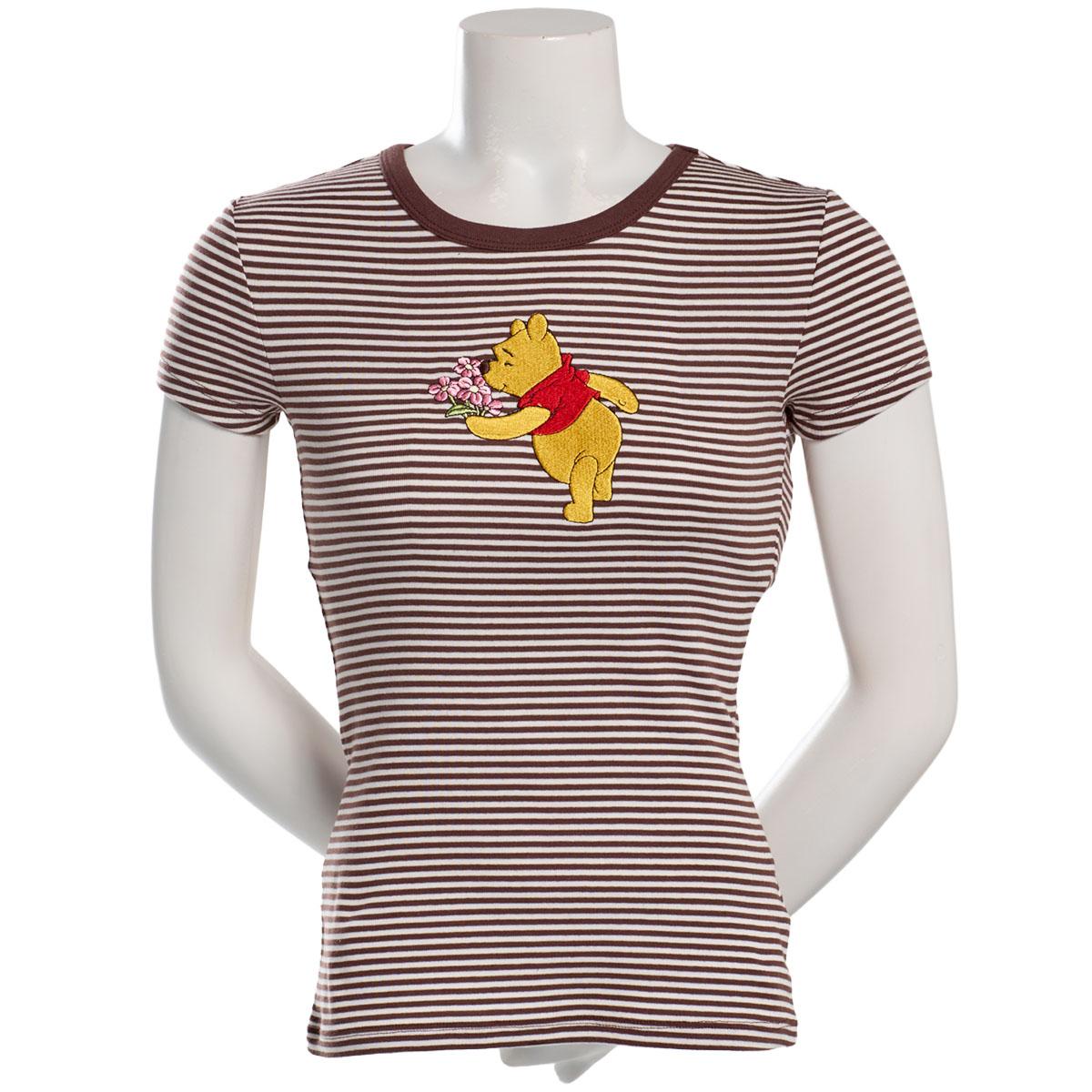 Click here for Juniors C-Life Embroidered Pooh Mini Stripe Longer... prices