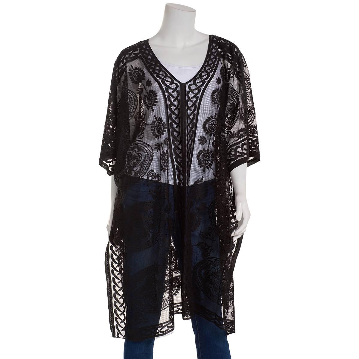 Click here for Womens David & Young Paisley Medallion Lace Kimono prices