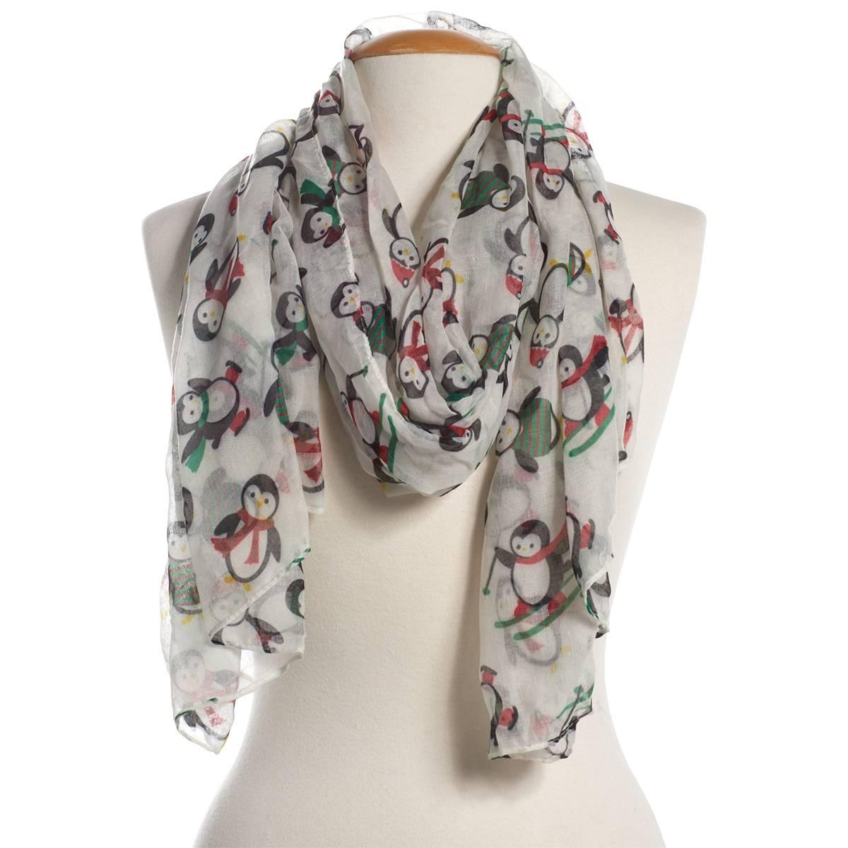 Click here for Womens David & Young Light Weight Penguin Scarf prices