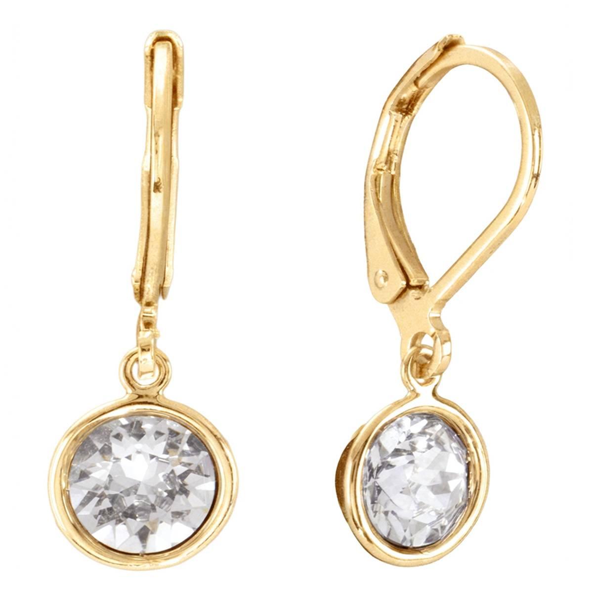 Click here for Athra 14kt. Gold over Brass 6mm Round Bezel Leverb... prices