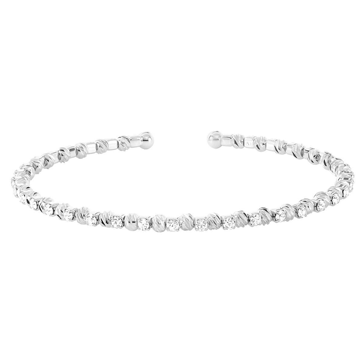 Click here for Athra Fine Silver-Plated Diamond-Cut Bead & Crysta... prices
