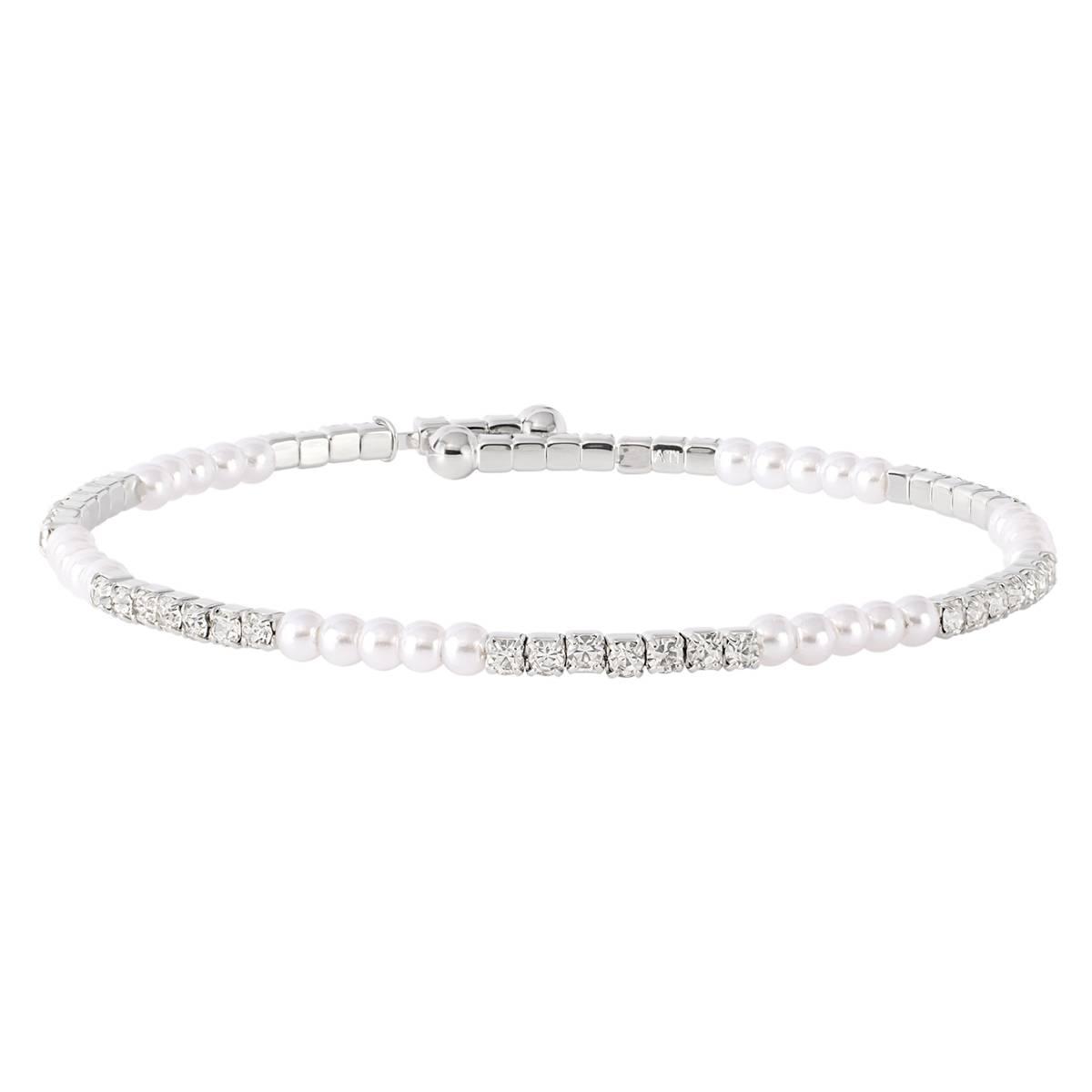 Click here for Athra Fine Silver-Plated Simulated White Pearl & C... prices