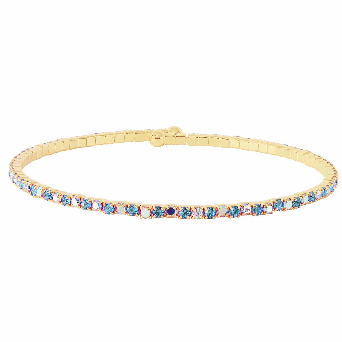 Click here for Athra Light Aqua & Aurora Borealis Crystal Bracele... prices