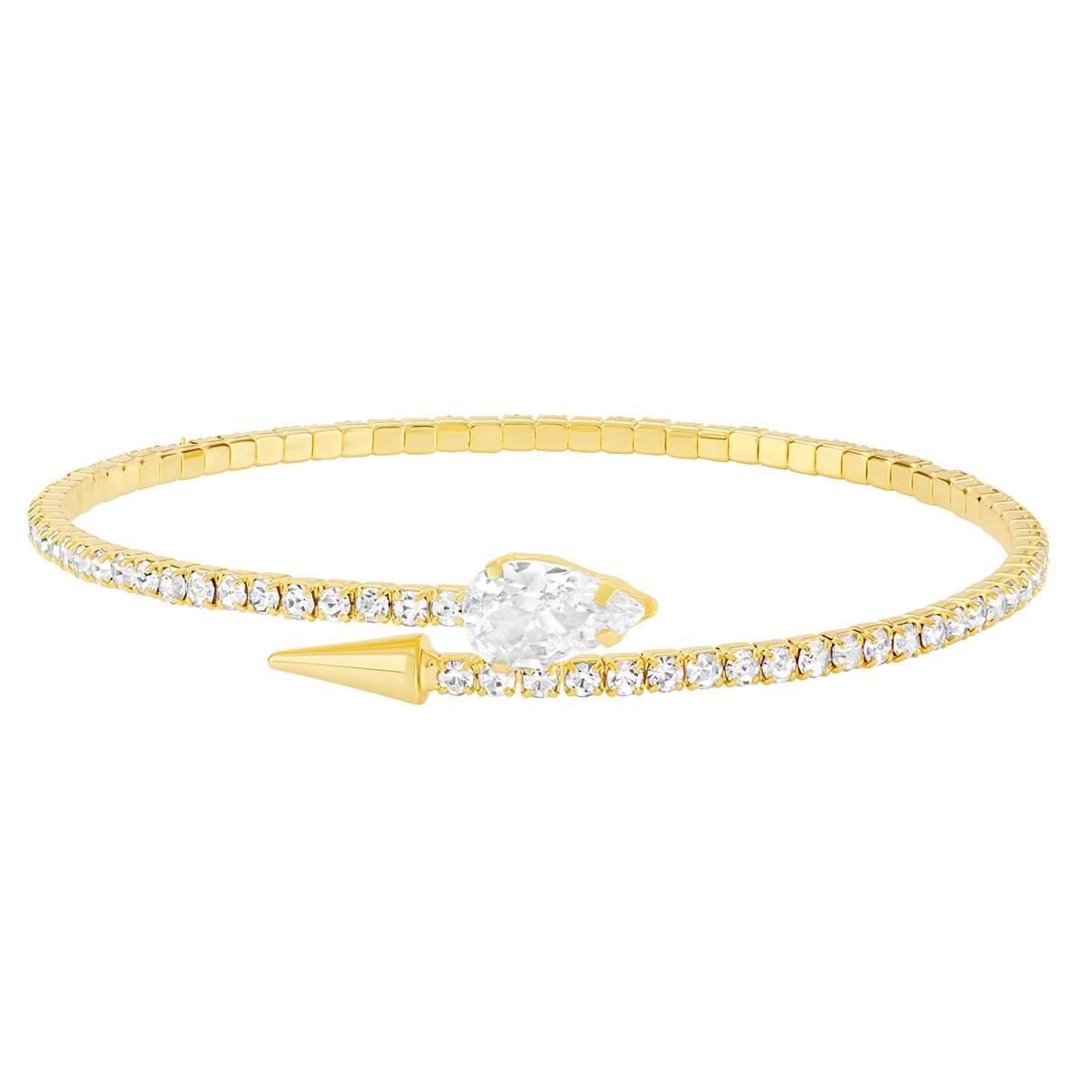Click here for Athra 14kt. Gold over Brass Single Crystal Spear C... prices