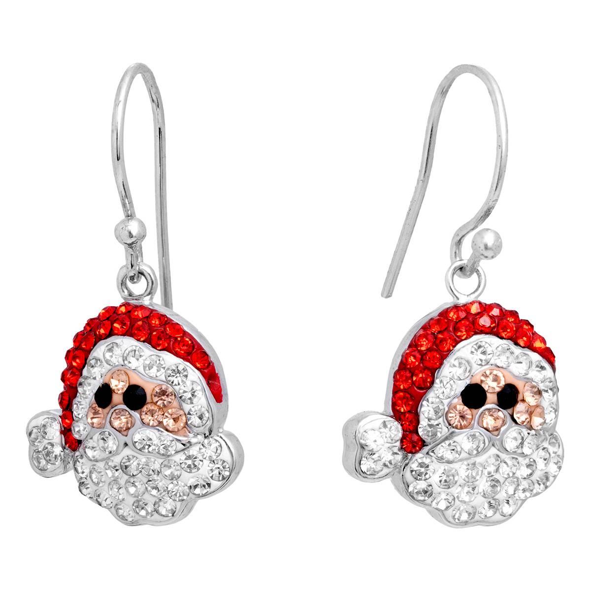 Click here for Athra Fine Silver Plated Crystal Santa Claus Drop... prices