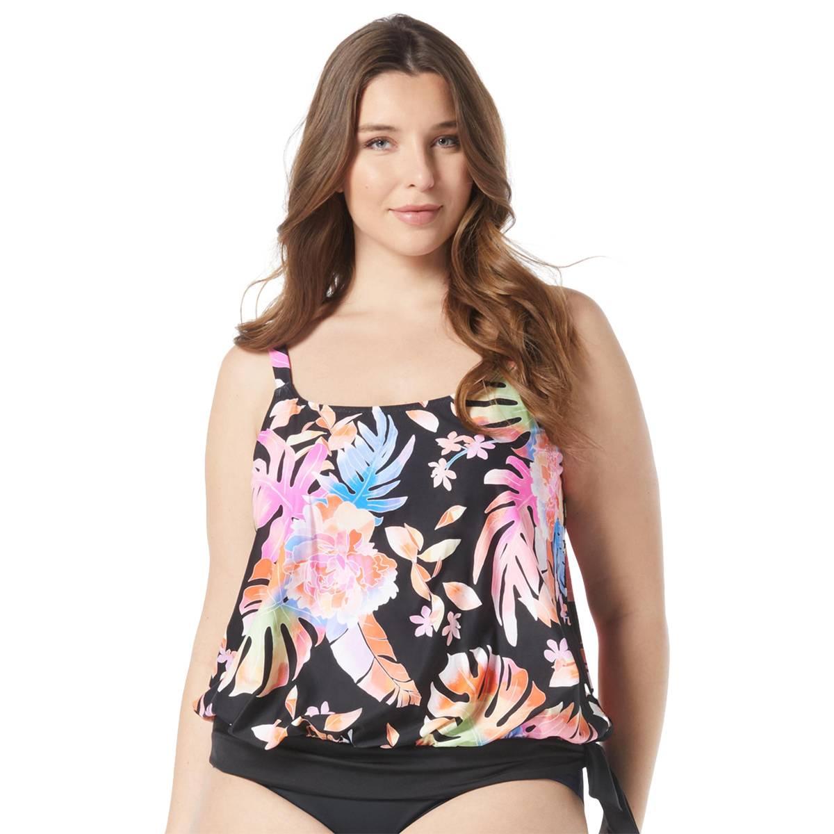 Click here for Plus Size Beach House Tropical Oasis Sarah Tankini... prices