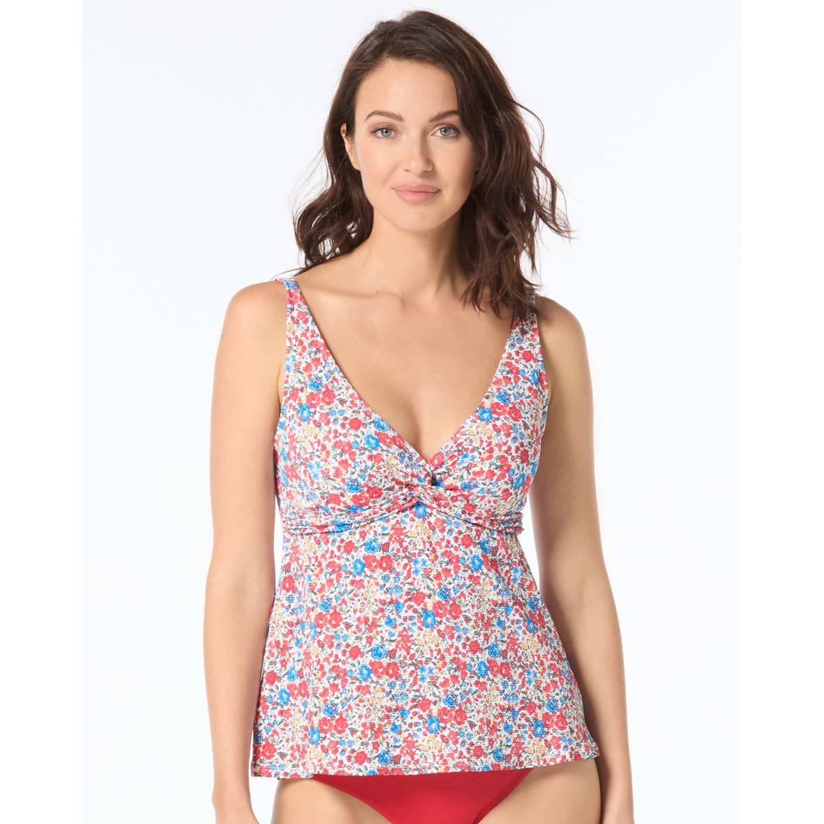 Click here for Womens Beach House Bella Floral Tankini Swim Top prices