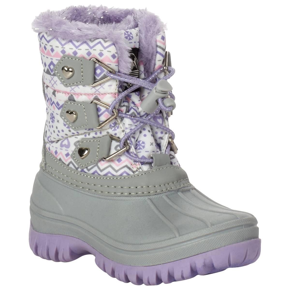 Click here for Little Girls Tamarac Everly Fair Isle Snow Boots prices
