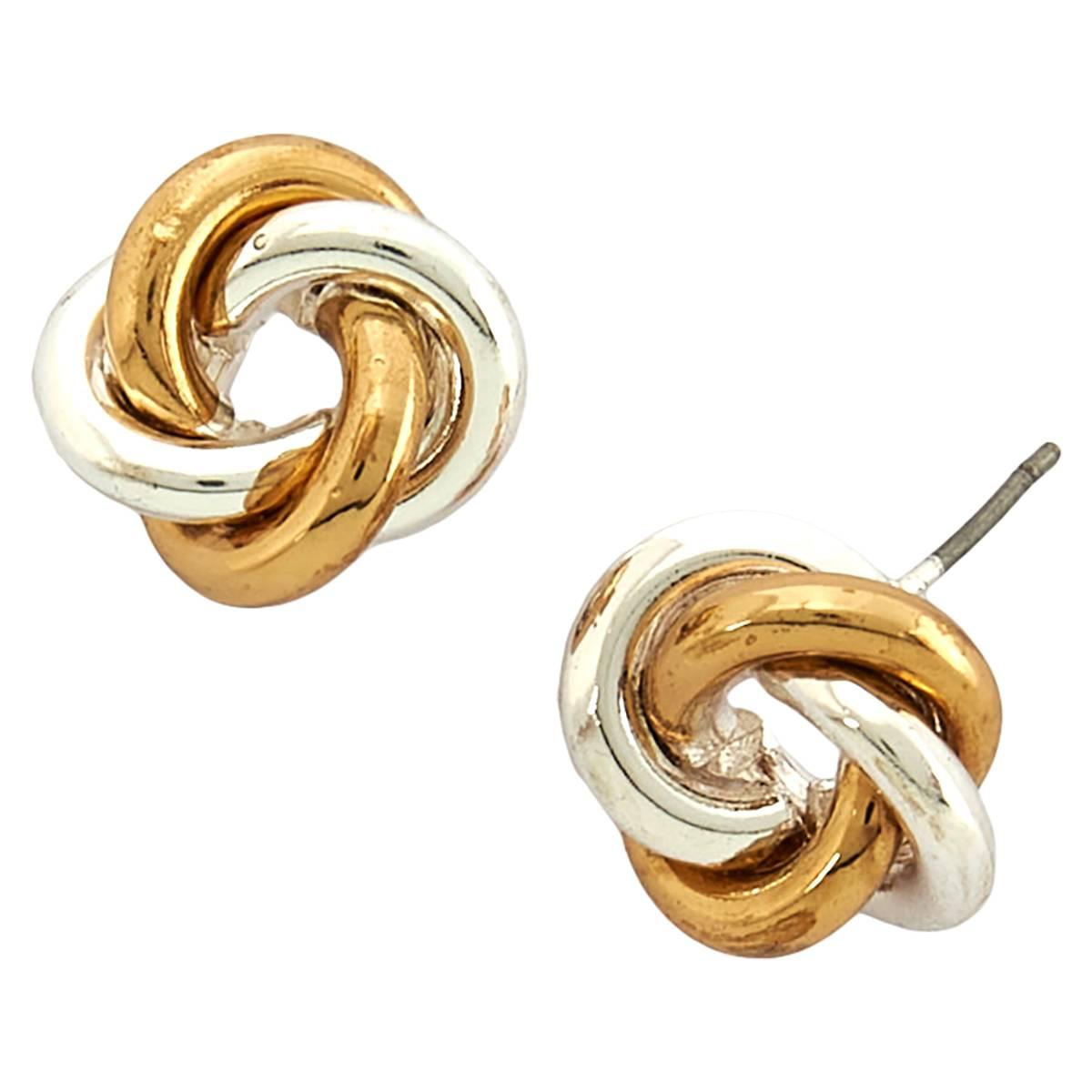 Click here for Design Collection Two-Tone Small Twist Earrings prices