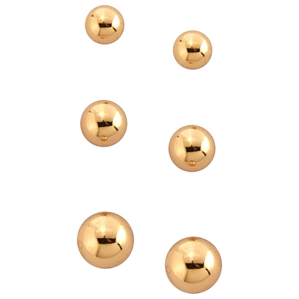 Click here for Design Collection Gold-Plated Graduated Ball Earri... prices