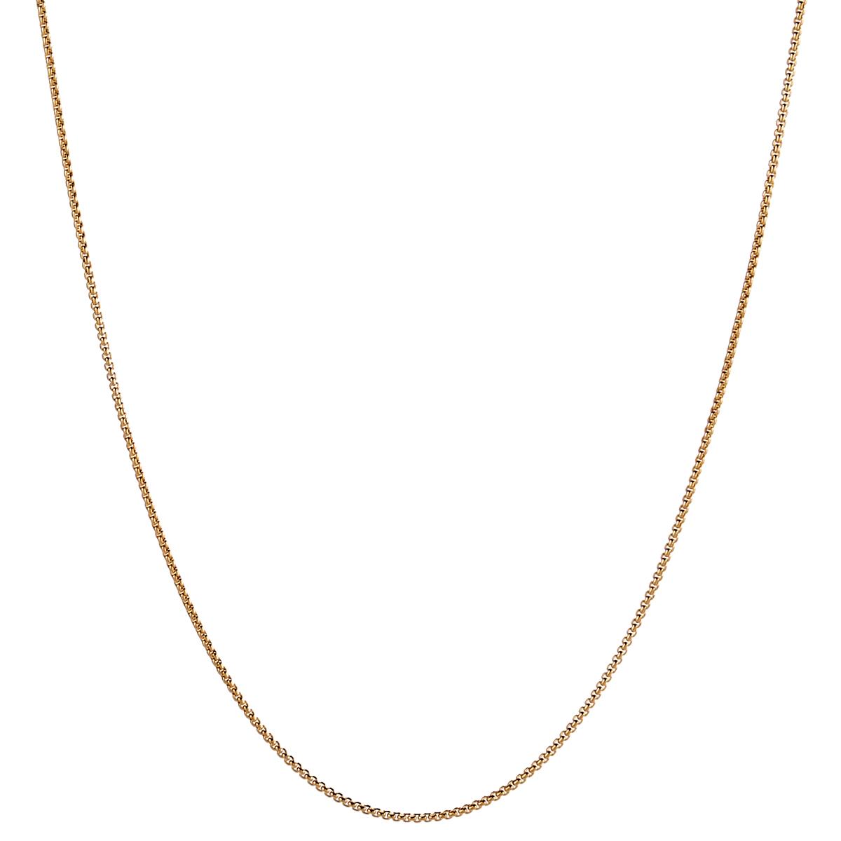 Click here for Design Collection Gold-Plated Round Box Chain Neck... prices
