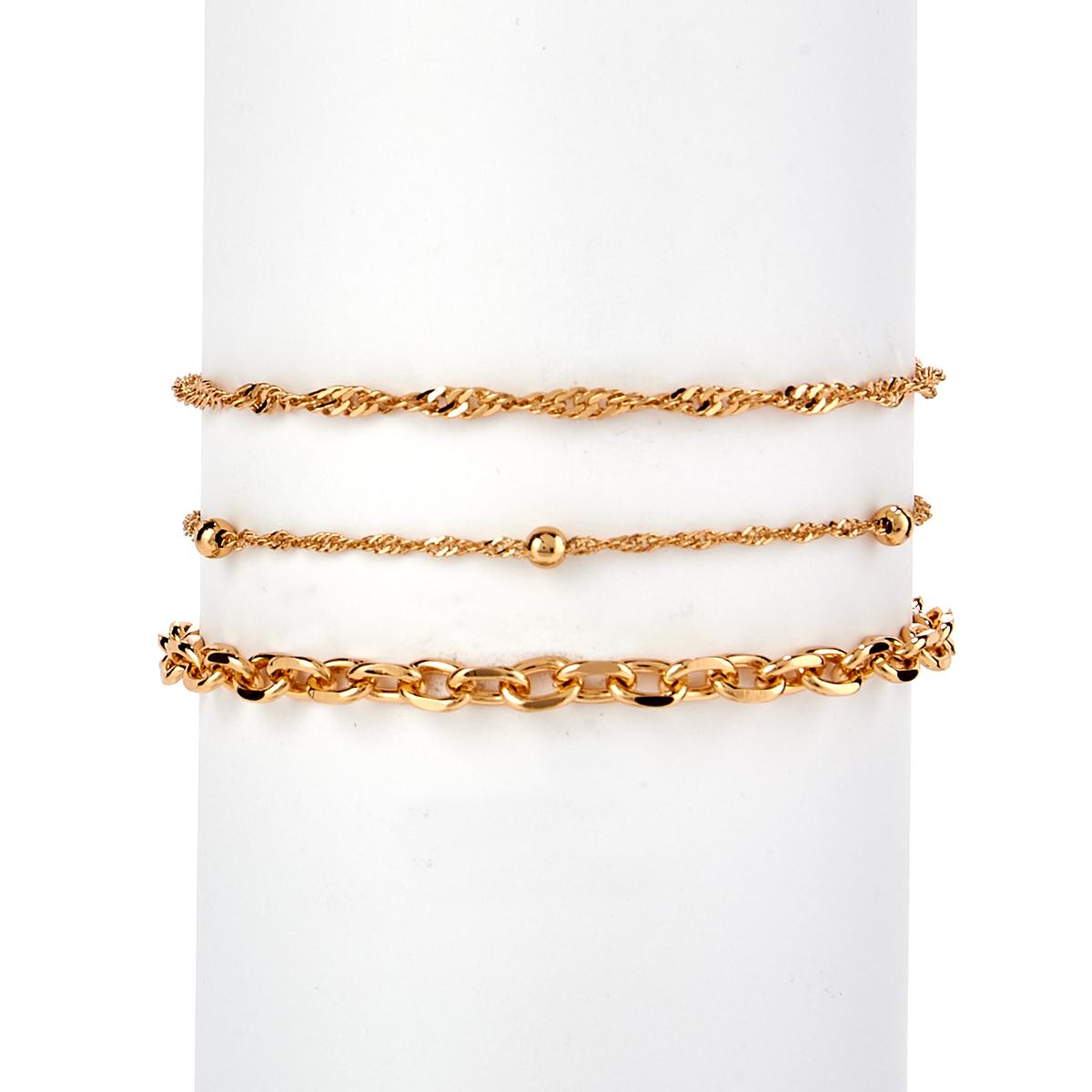 Click here for Design Collection Gold-Tone Singapore Station Rolo... prices