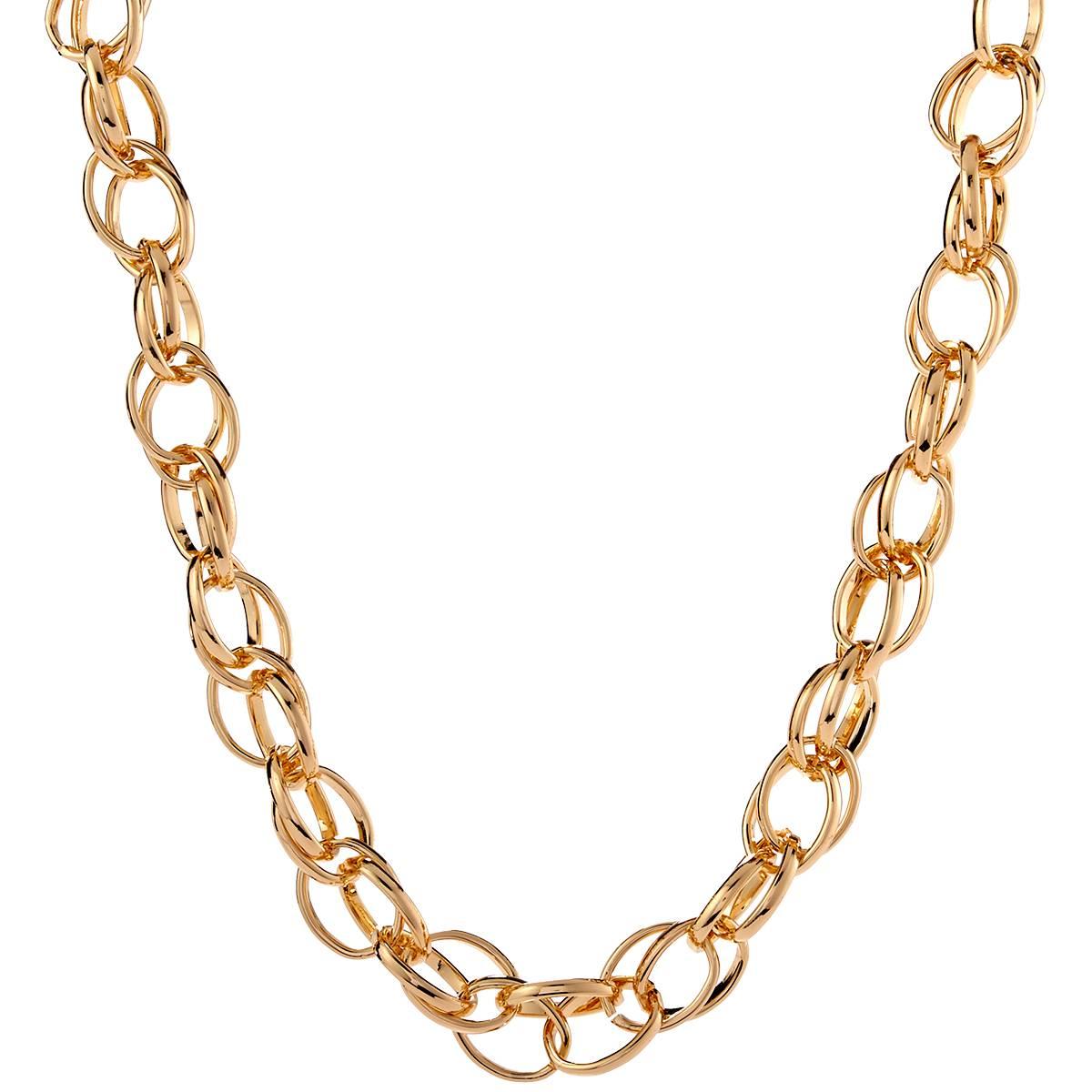 Click here for Design Collection 18in. Gold-Tone Interlock Chain... prices
