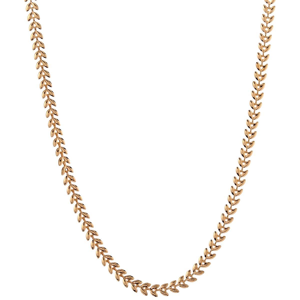 Click here for Design Collection 18in. Gold-Tone Fishbone Link Ch... prices