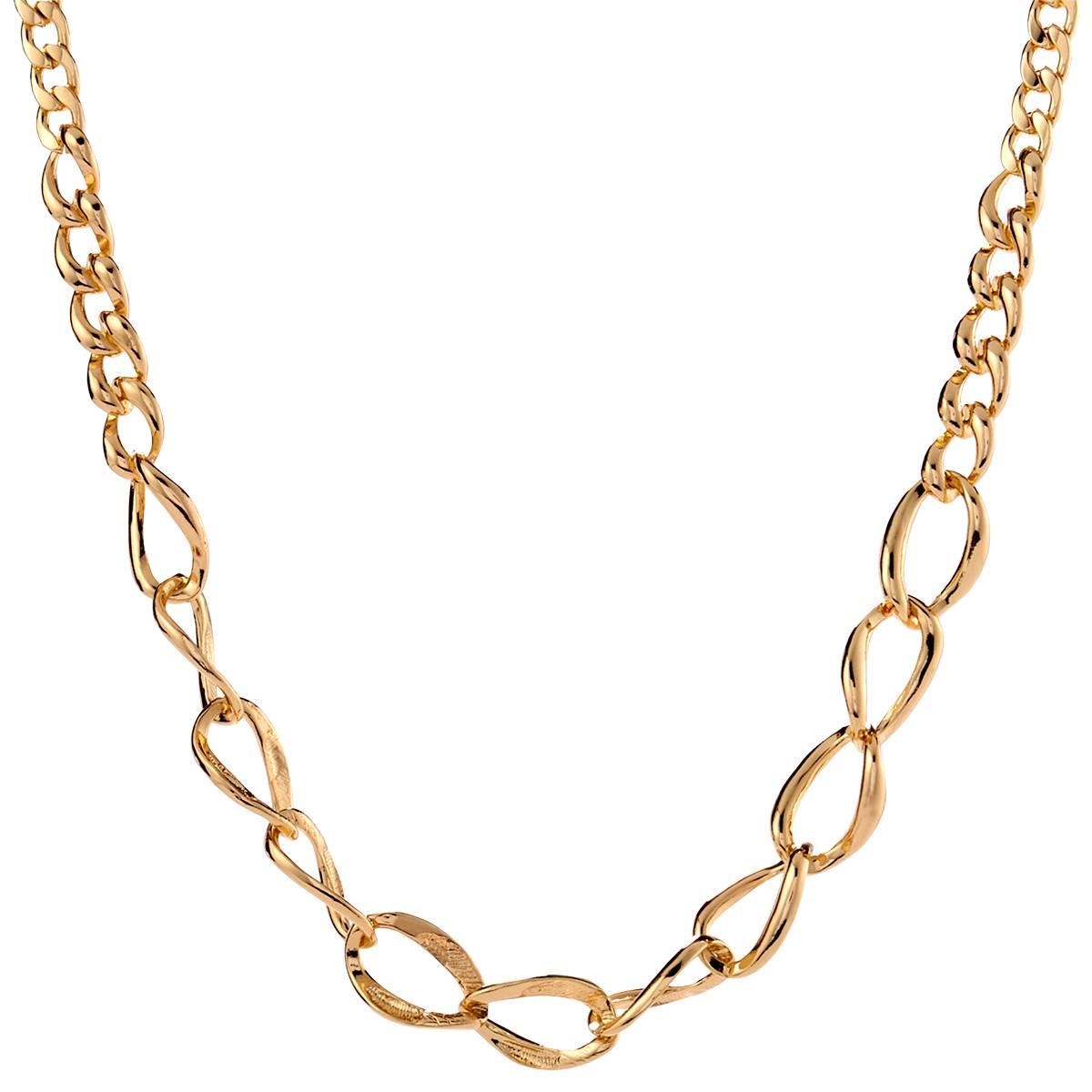 Click here for Design Collection 20in. Gold-Tone Flat Oval Link C... prices