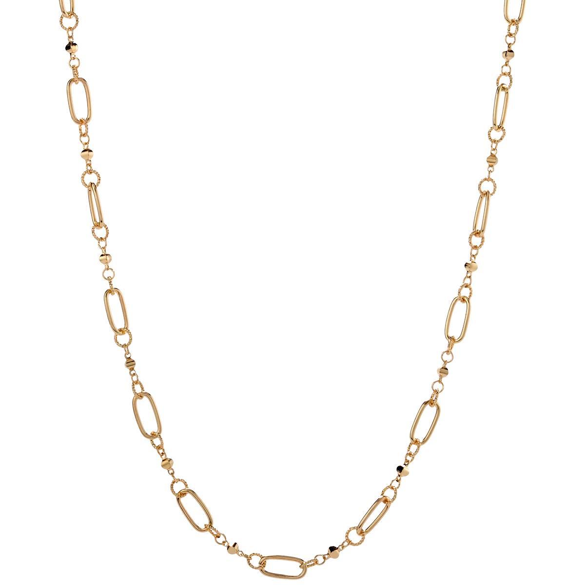 Click here for Design Collection Gold-Tone Paperclip Textured Cha... prices