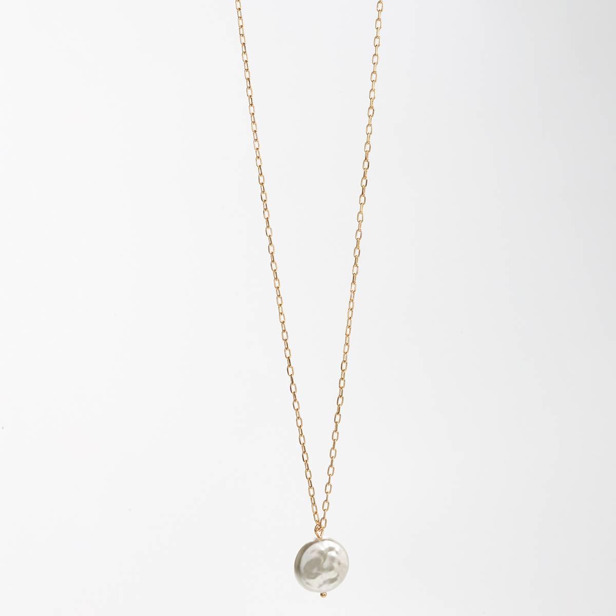 Click here for Design Collection Gold-Tone Glass/Pearl Necklace prices
