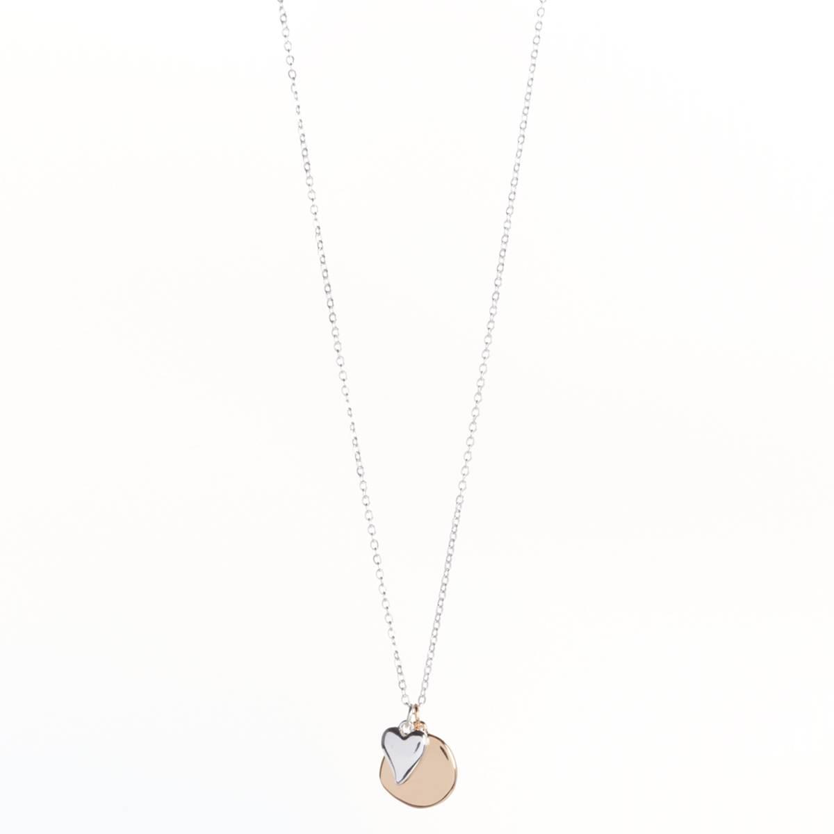 Click here for Design Collection Two-Tone Heart Necklace prices