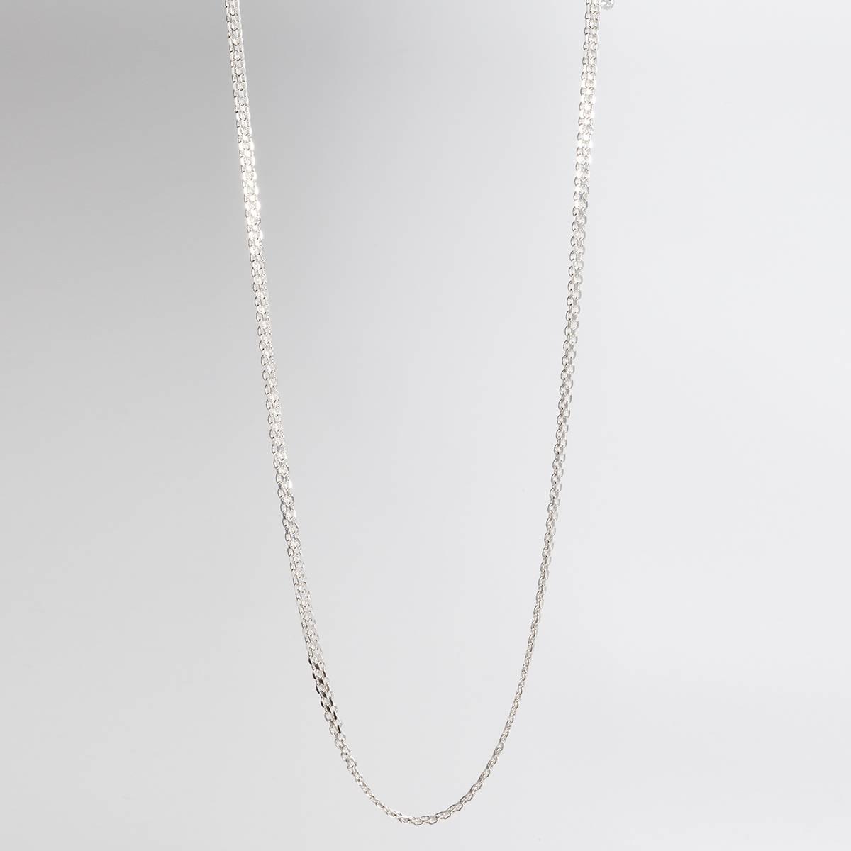 Click here for Design Collection Silver-Tone Round Link Chain Nec... prices