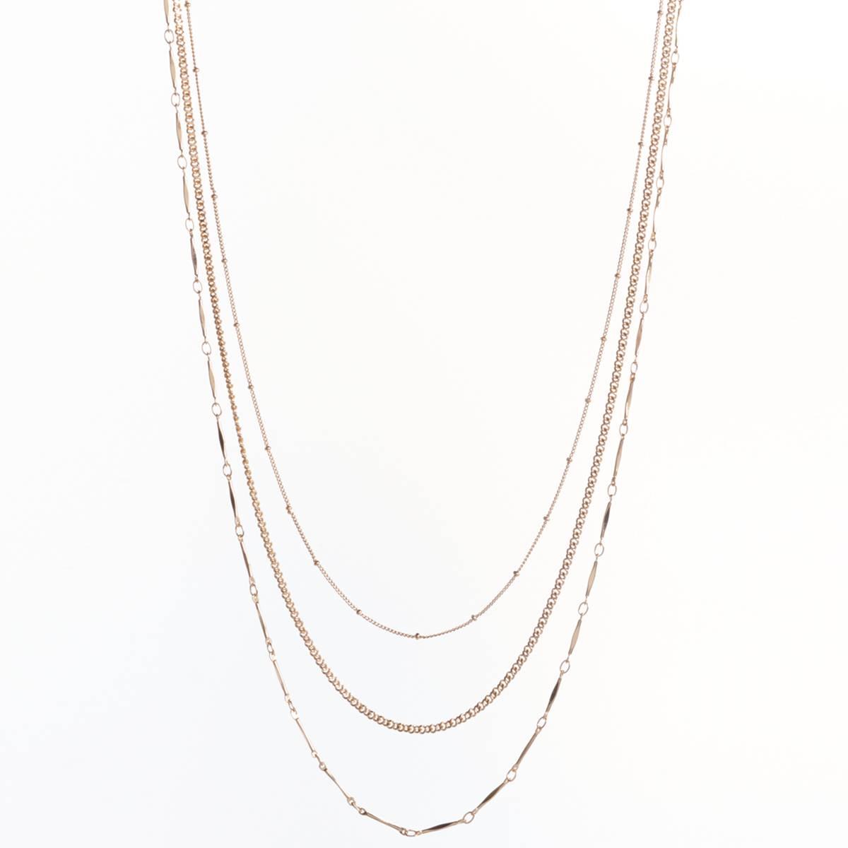Click here for Design Collection Gold-Tone 18in. Multi-Strand Nec... prices