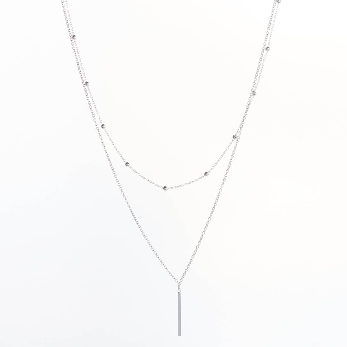 Click here for Design Collection Silver-Plated 18in. Bar Pendant... prices
