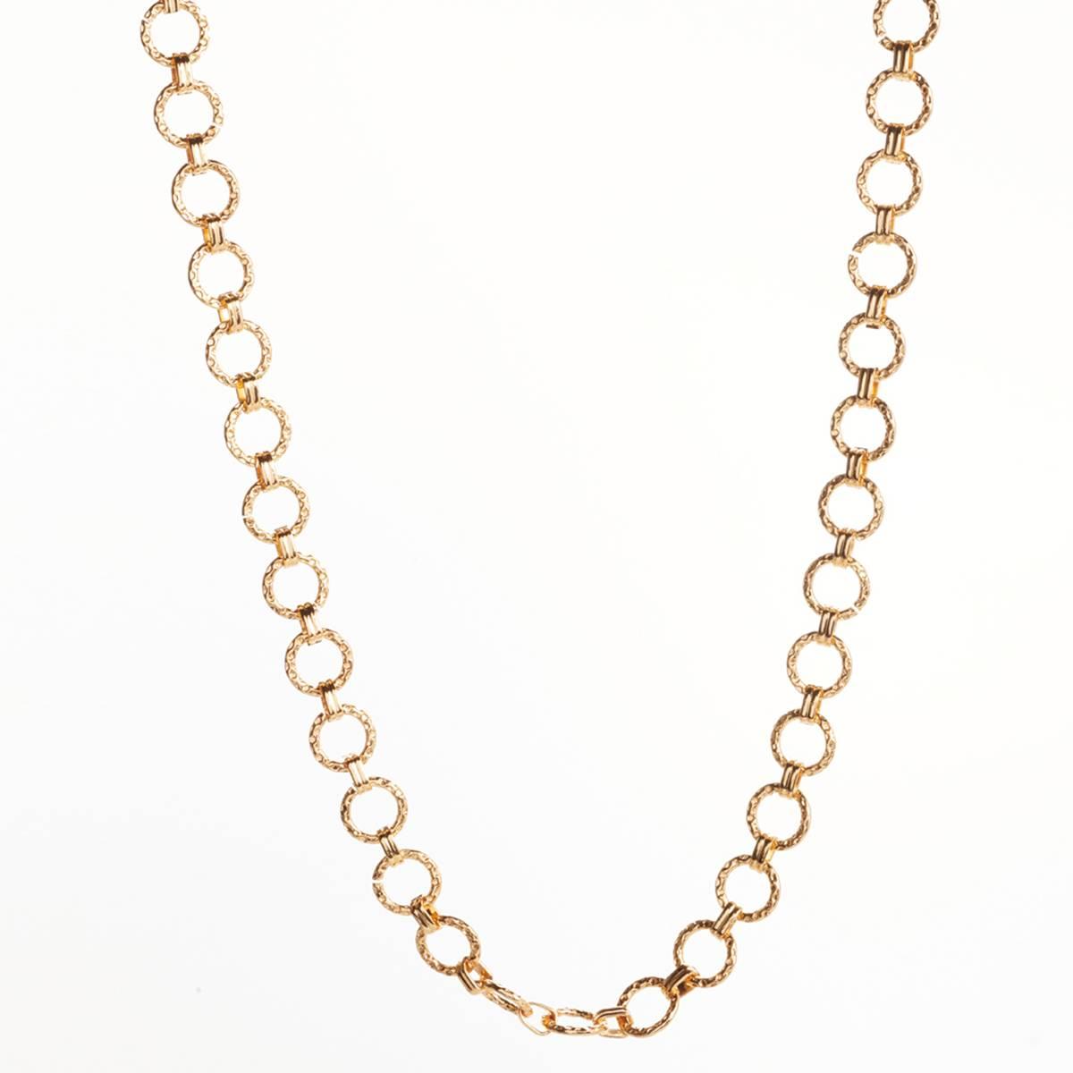 Click here for Design Collection Gold-Tone Circle Chain Necklace prices