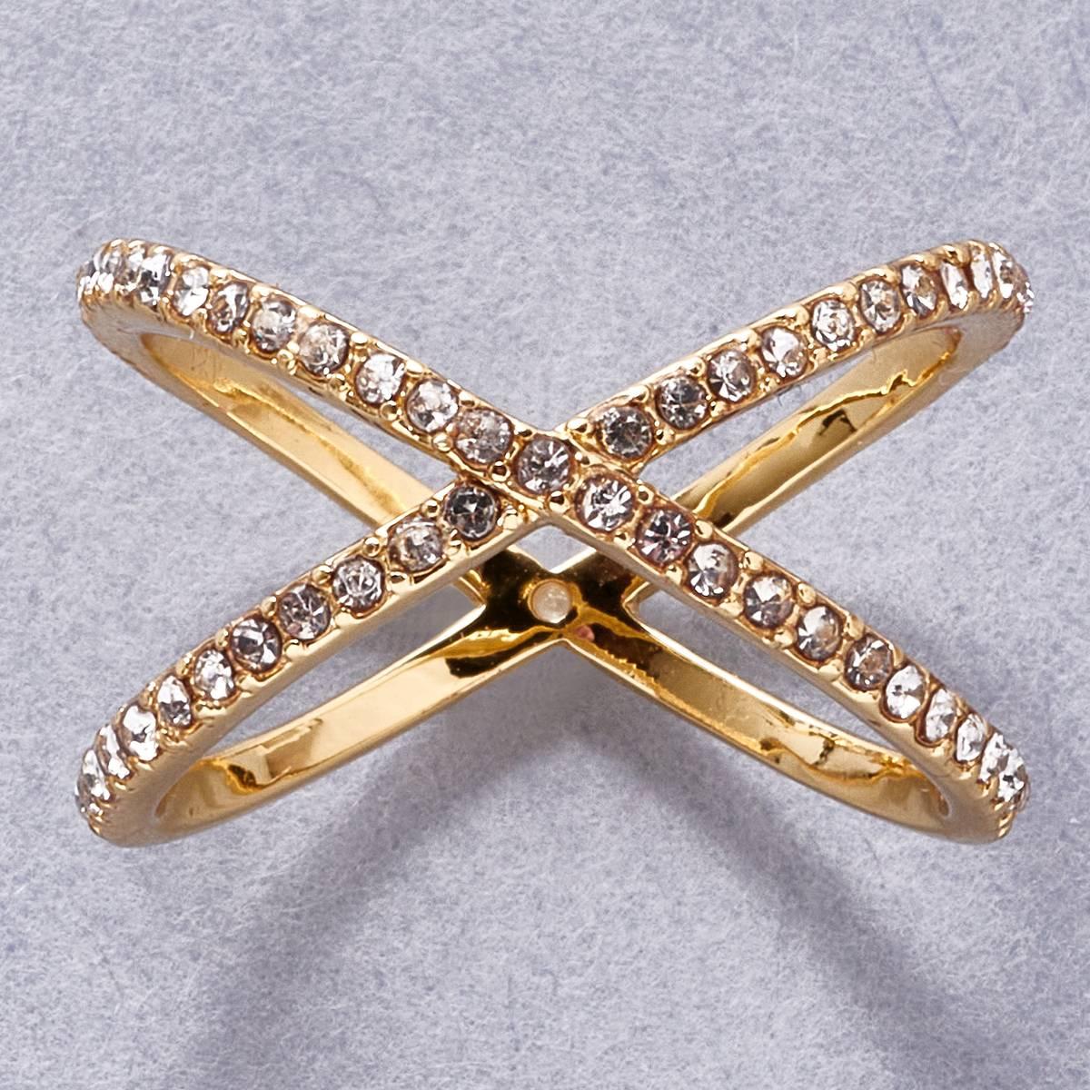 Click here for Ashley Cooper(tm) Gold-Tone X Statement Ring with... prices