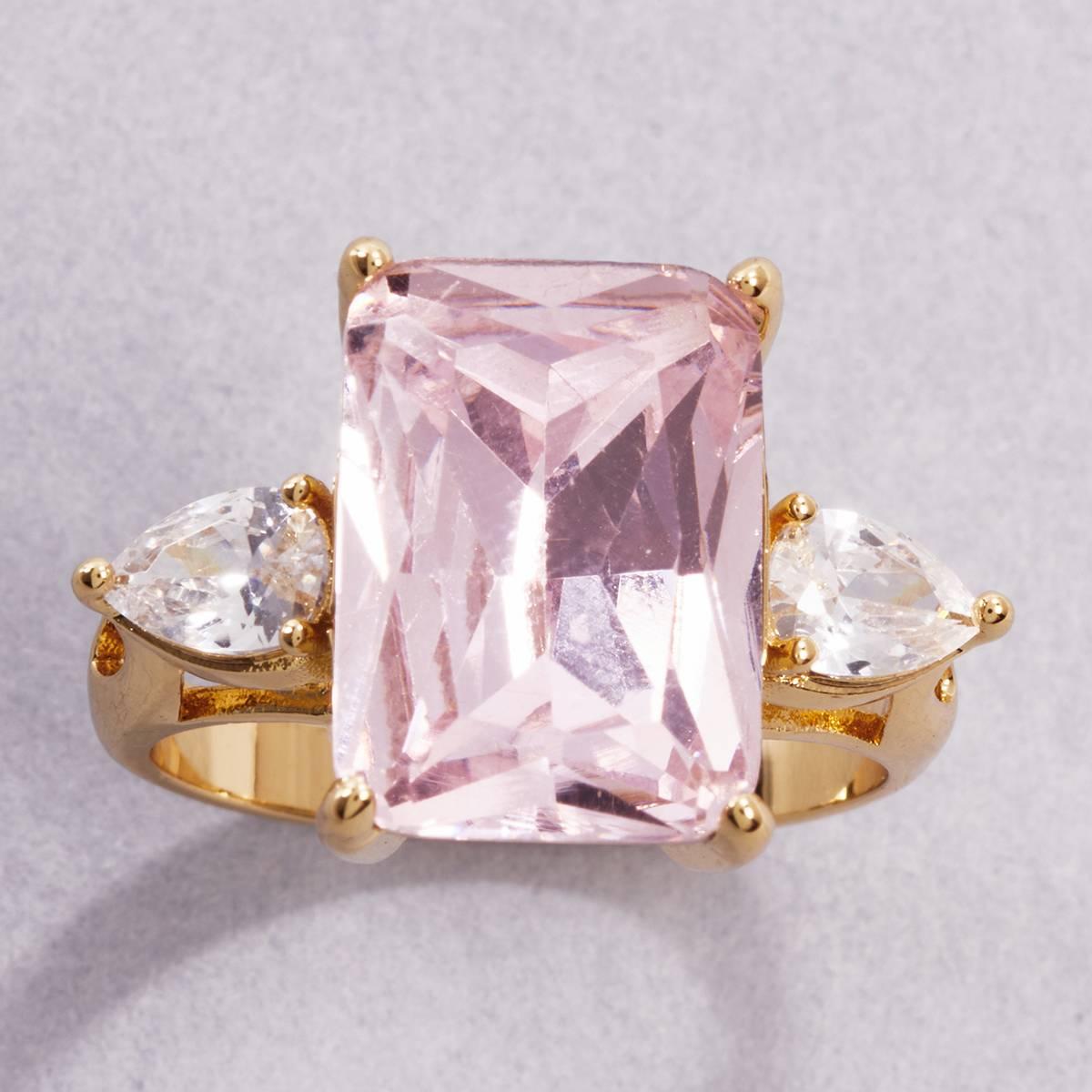 Click here for Ashley Cooper(tm) Rectangular Pink Stone & Ring wi... prices