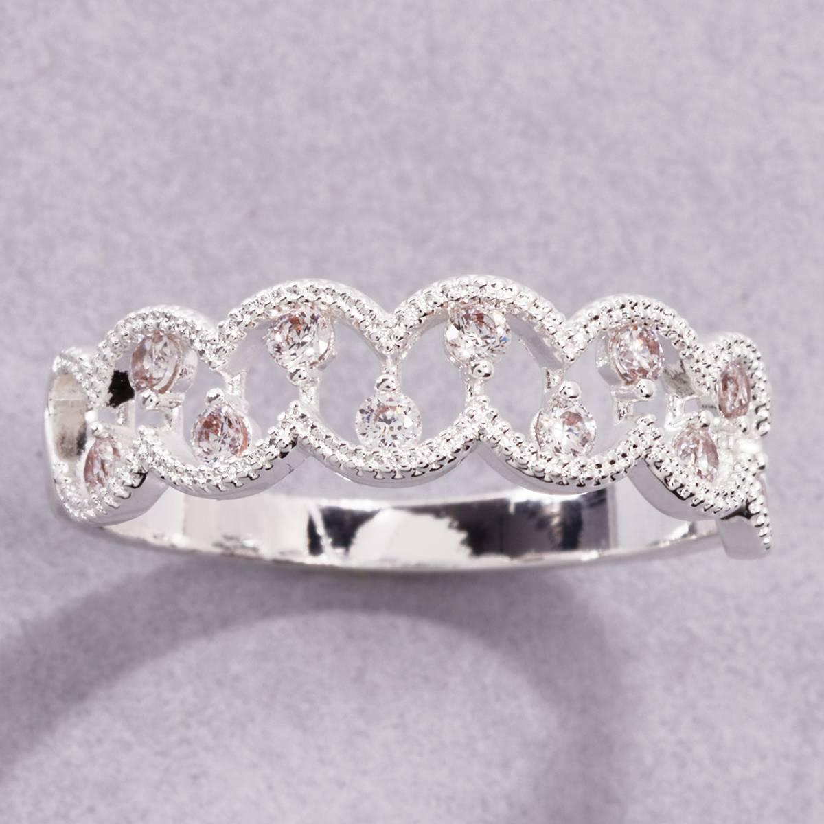 Click here for Ashley Cooper(tm) Silver-Tone Clear CZ Statement R... prices
