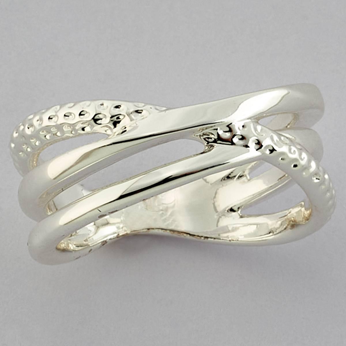 Click here for Ashley Cooper(tm) Silver-Tone Multi-Band Ring prices