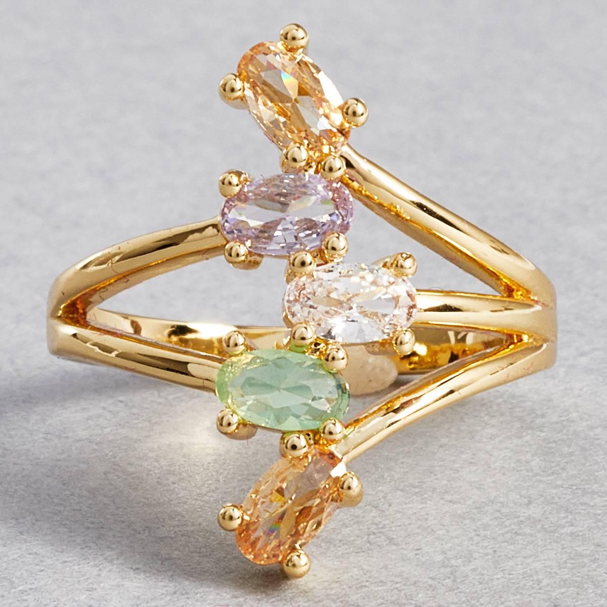 Click here for Ashley Cooper(tm) Gold-Tone Multi-Stone & Color Ri... prices