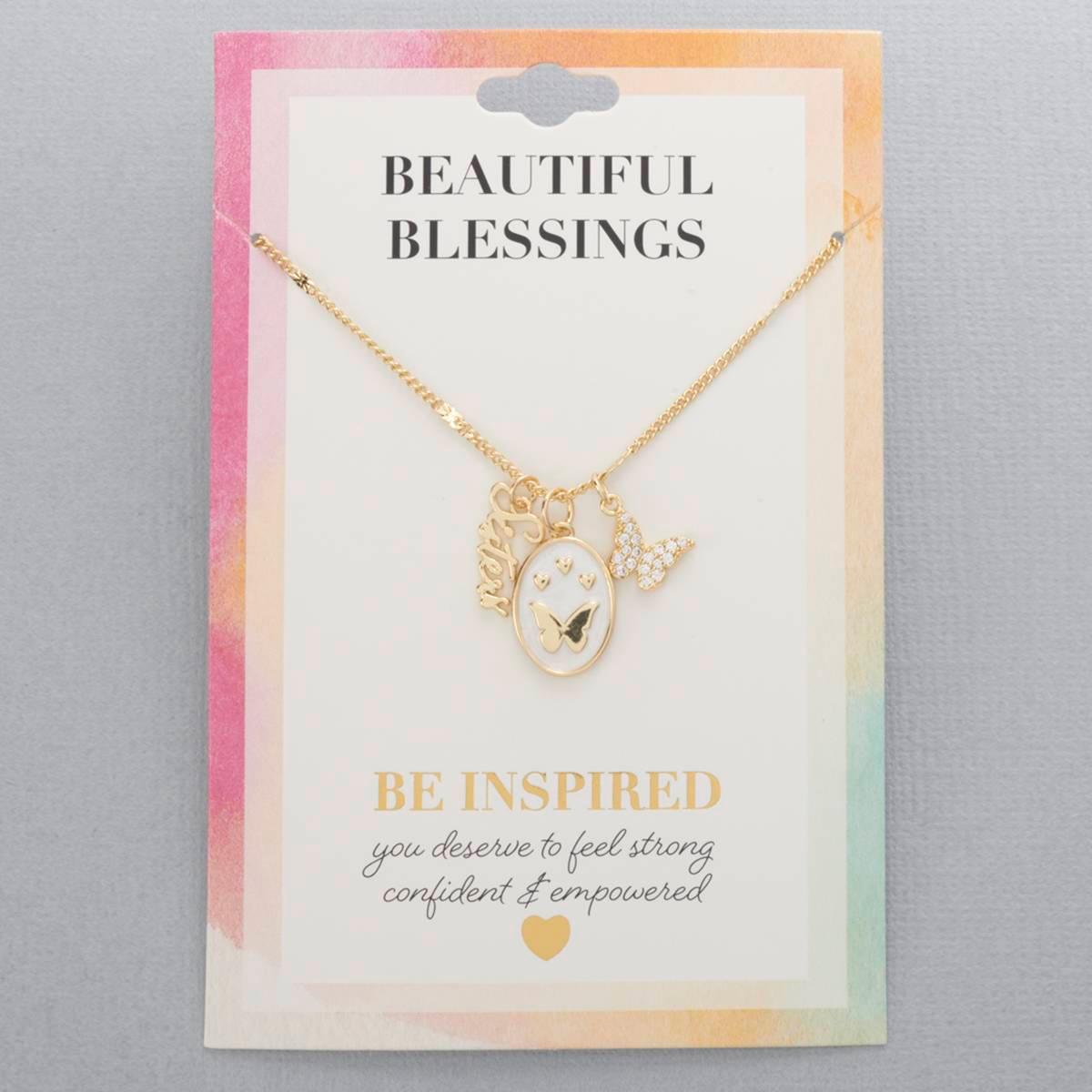 Click here for Beautiful Blessings Gold Butterfly Sisters Pendant... prices