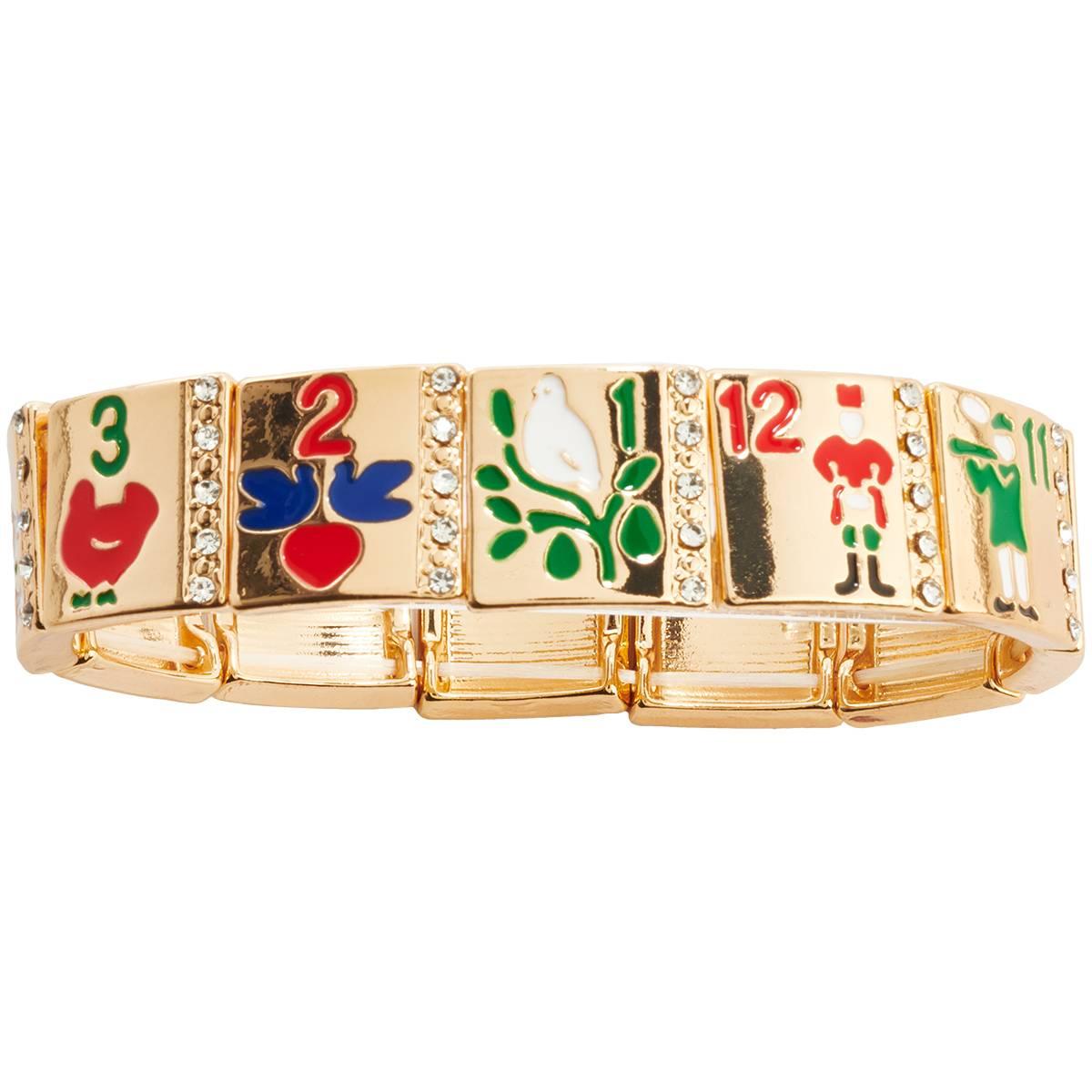 Click here for Gold-Tone 12 Days of Christmas Bracelet prices
