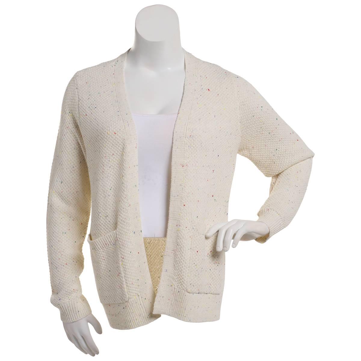 Click here for Plus Size Napa Valley Fleck Texture Open Front Car... prices
