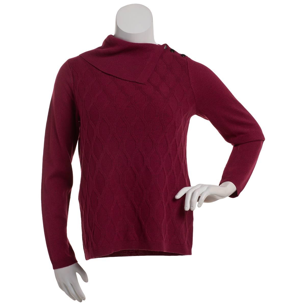 Click here for Womens Napa Valley Long Sleeve Diamond Envelope Ne... prices
