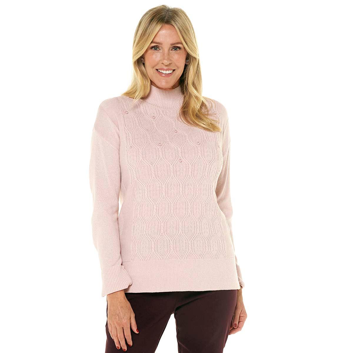 Click here for Womens Napa Valley Long Sleeve Mock Neck Sweater w... prices