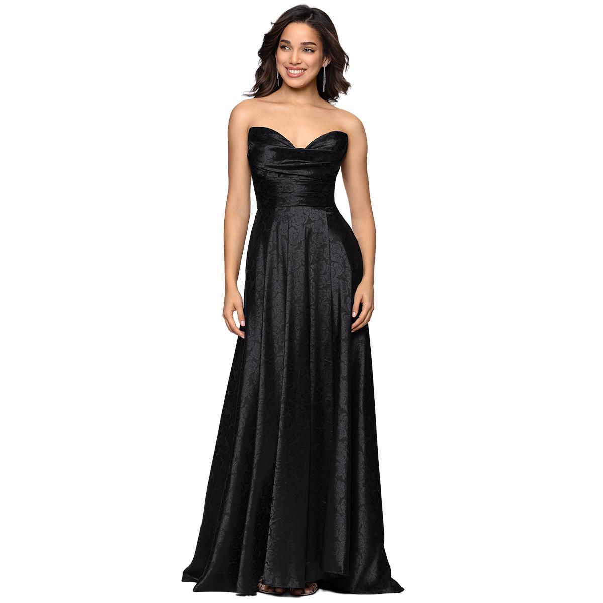 Click here for Juniors Blondie Nites Strapless Jacquard A-Line Dr... prices