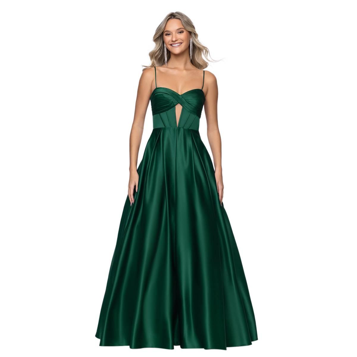 Click here for Juniors Blondie Nites Satin Corset Cutout A-Line D... prices