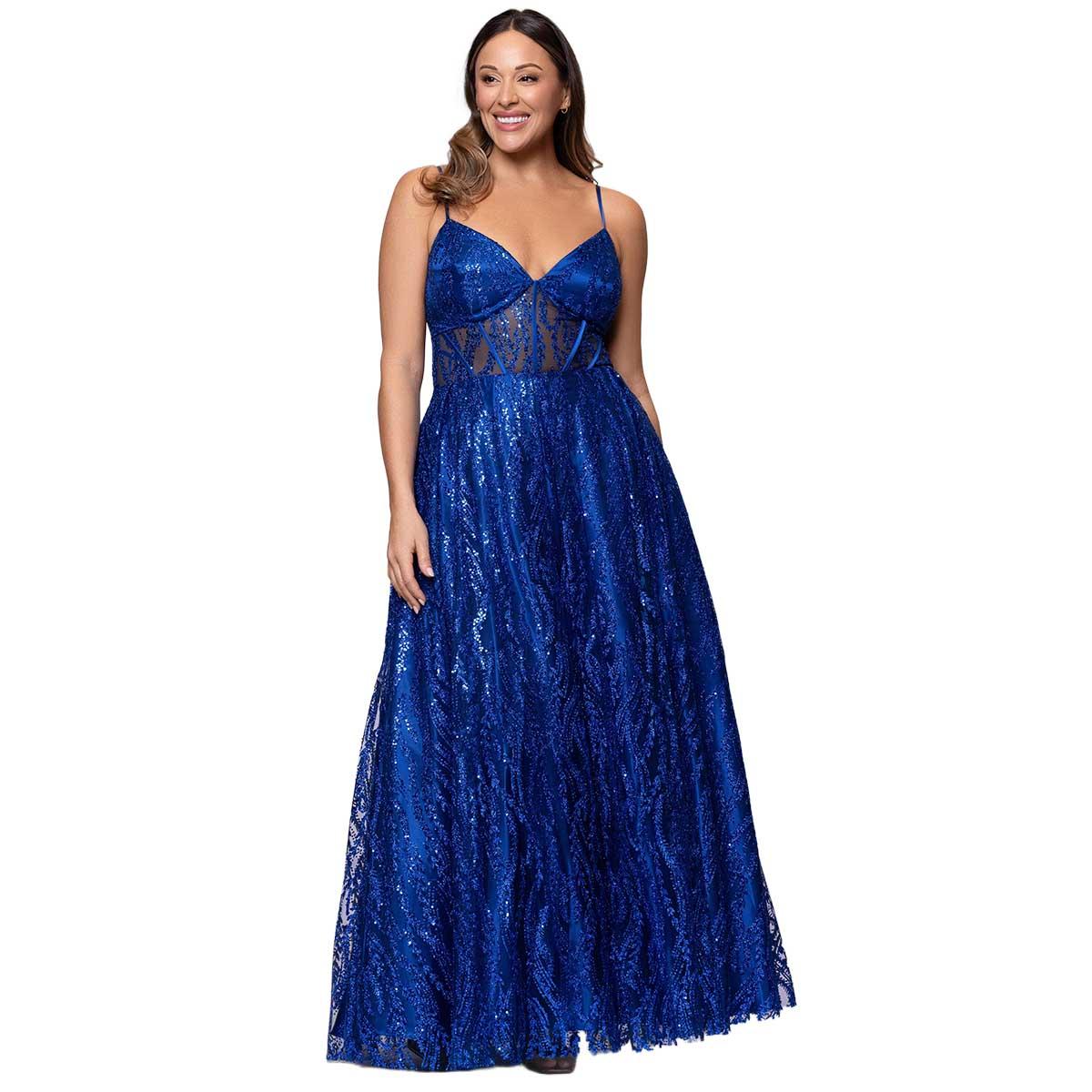 Click here for Juniors Plus Blondie Nites Glitter Sweetheart A-Li... prices