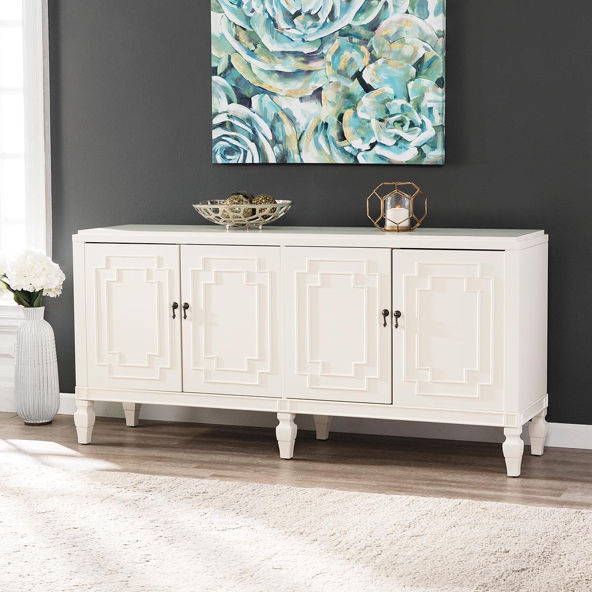 Click here for Southern Enterprises Tropman Antique Cabinet prices