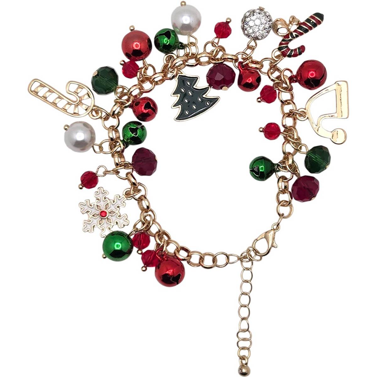 Click here for Jingle Bells & Candy Canes Stretch Charm Bracelet prices